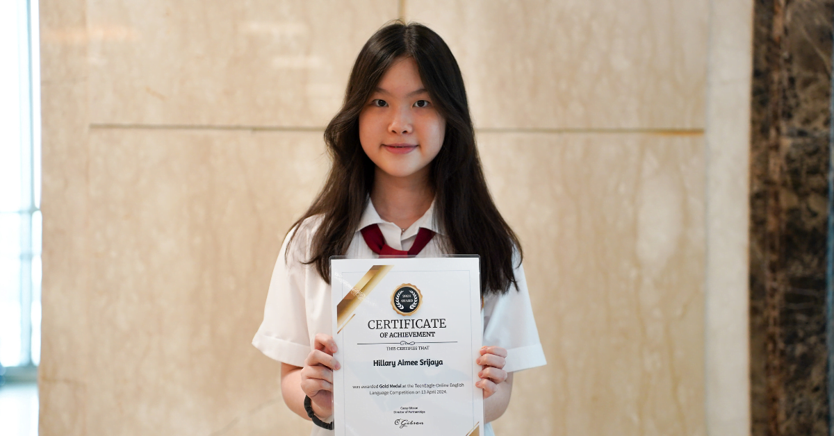 Hillary Strikes Gold in International English Competition | SPH
